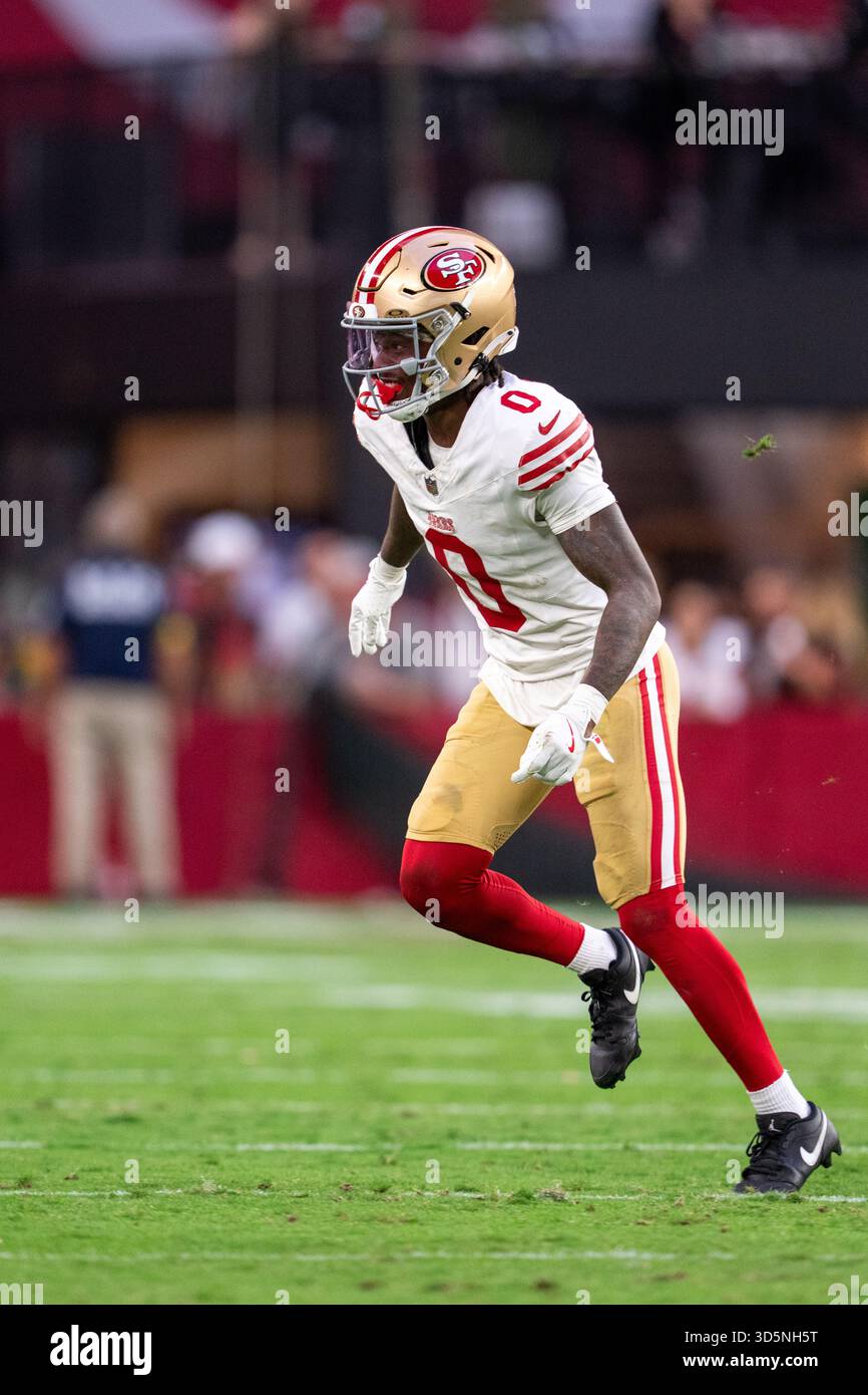 San Francisco 49ers cornerback Renardo Green (0) runs during an NFL ...