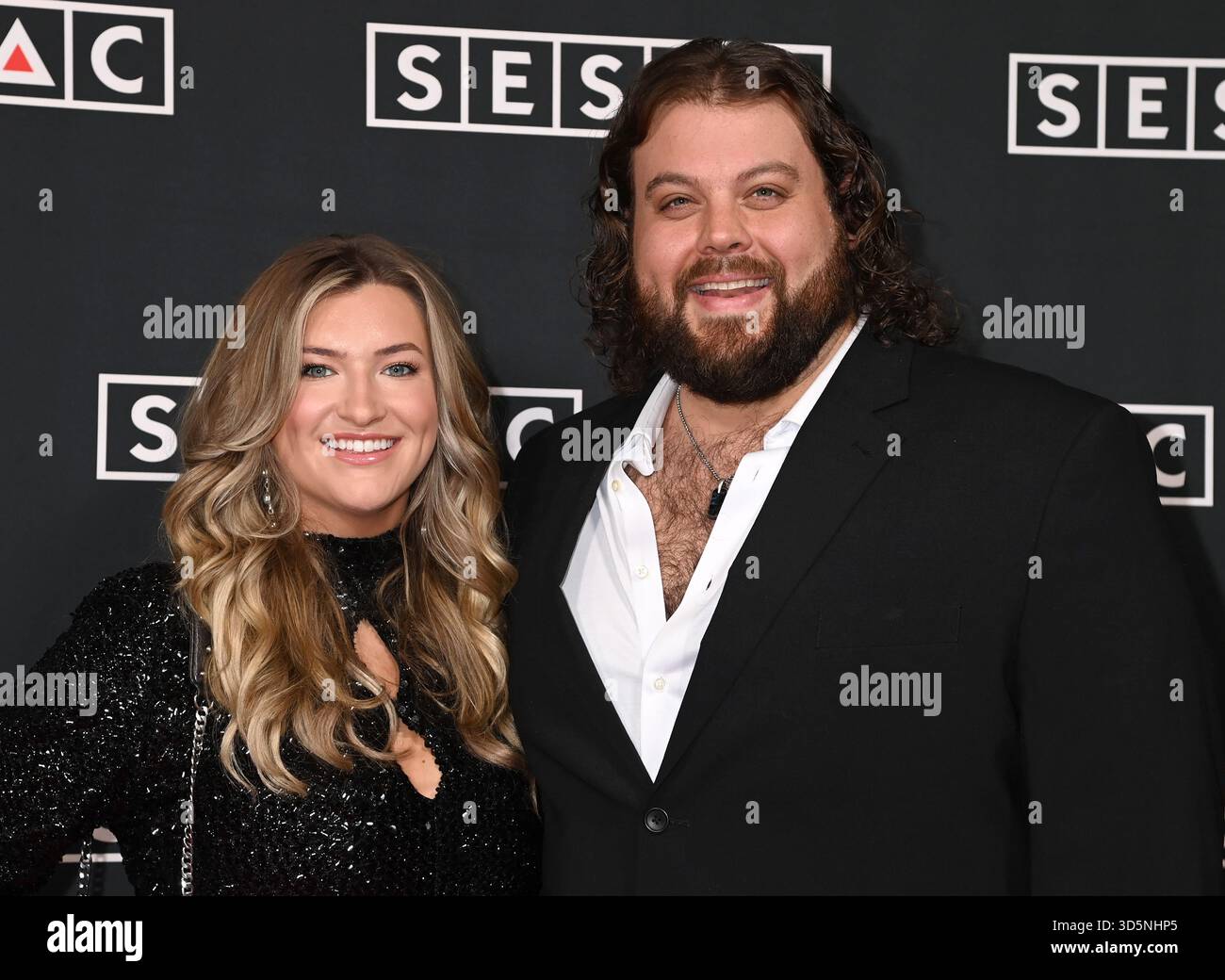 Shayla Whitson and Dillon Carmichael arriving at the 2025 SESAC ...