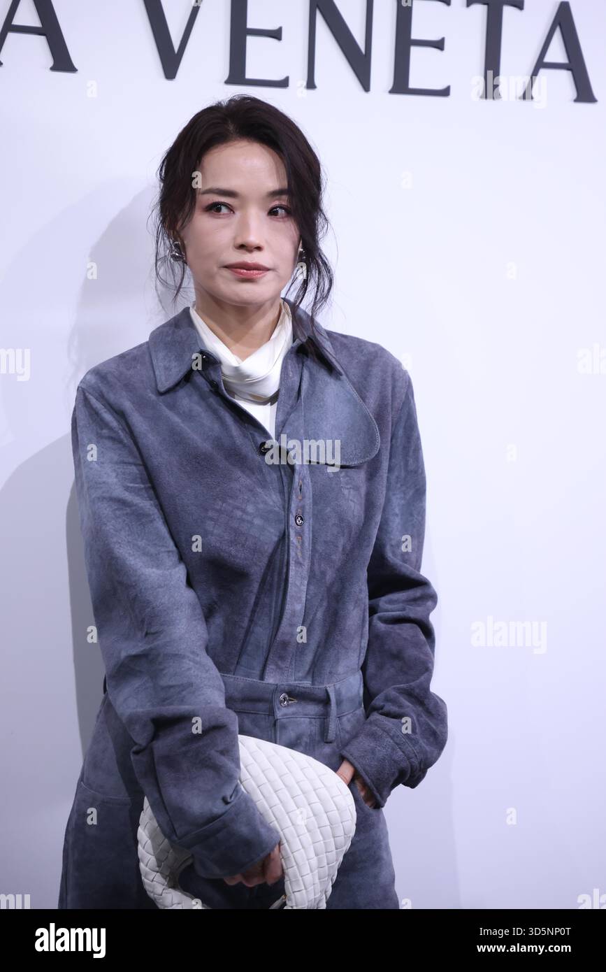 Hong Kong-Taiwanese actress and model Shu Qi attends an activity in Shanghai, China, 13 November ...