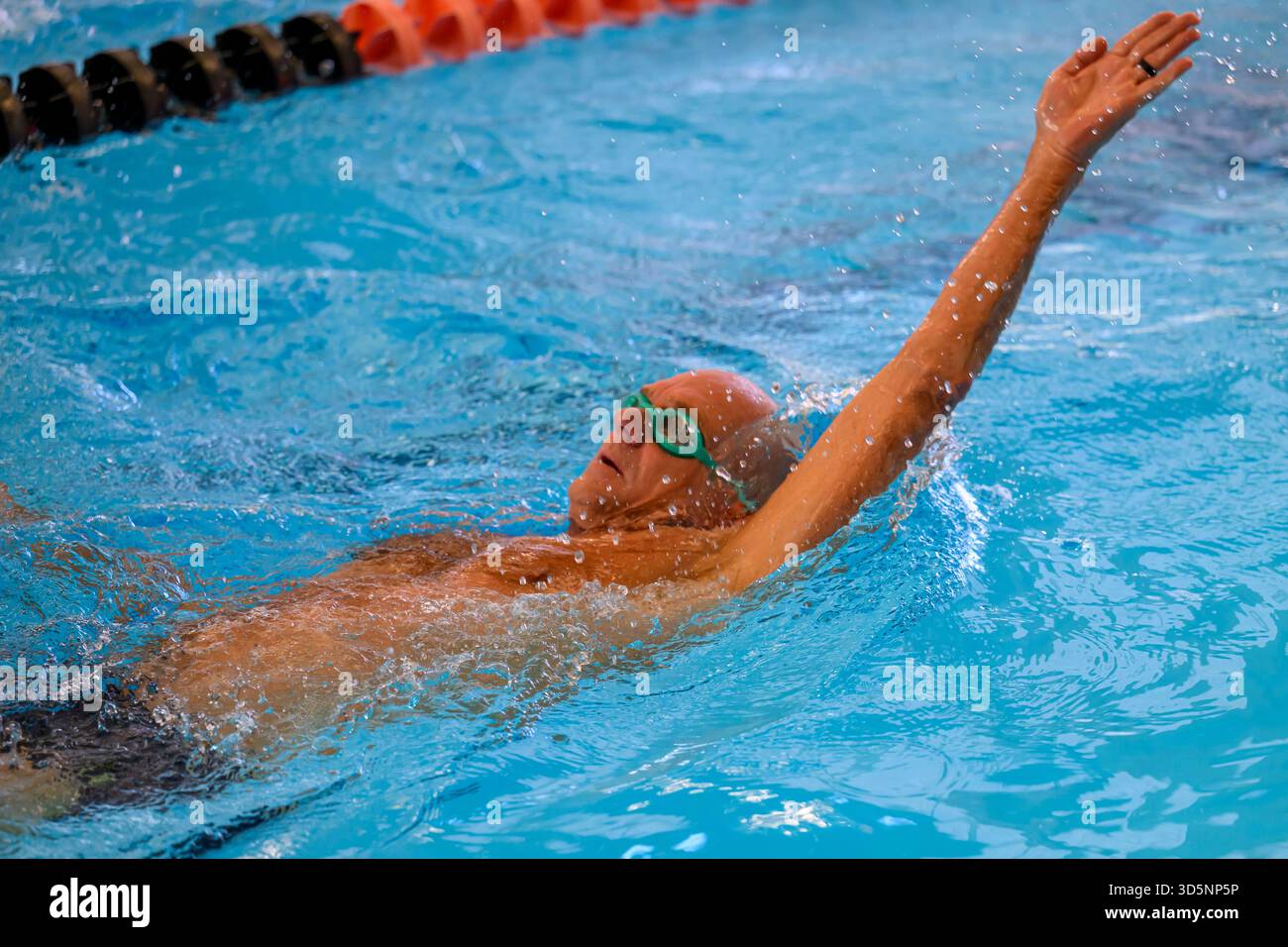 Former Olympic swimmer Rowdy Gaines swims, Tuesday, Nov 11, 2025 at a ...