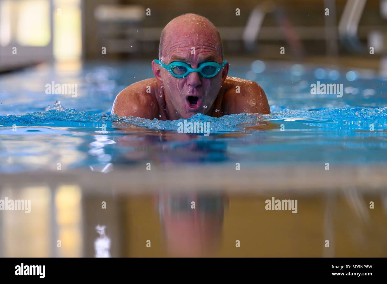 Former Olympic swimmer Rowdy Gaines swims, Tuesday, Nov 11, 2025 at a ...