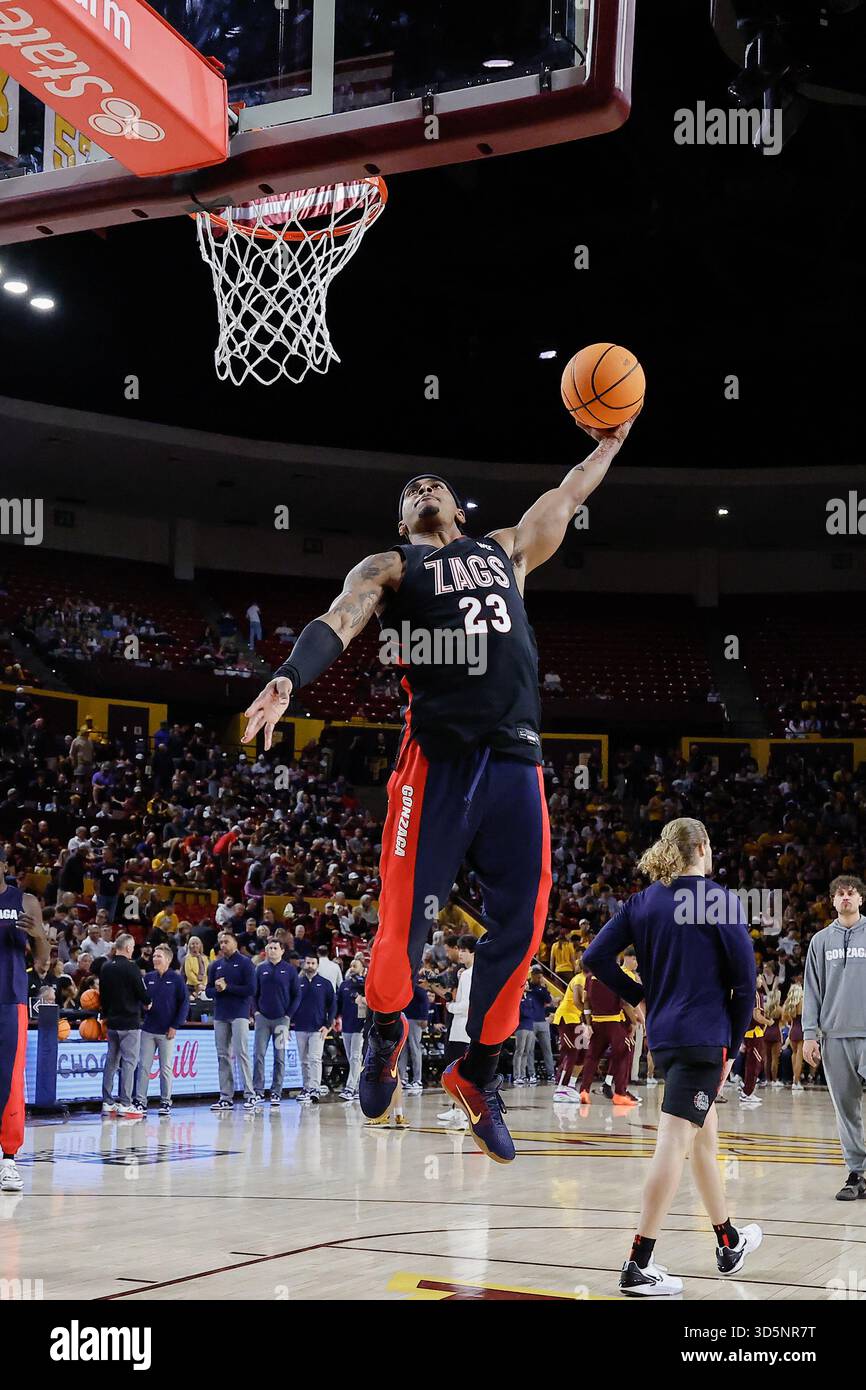 SCOTTSDALE, AZ - NOVEMBER 14: Gonzaga Bulldogs guard Adam Miller (23 ...