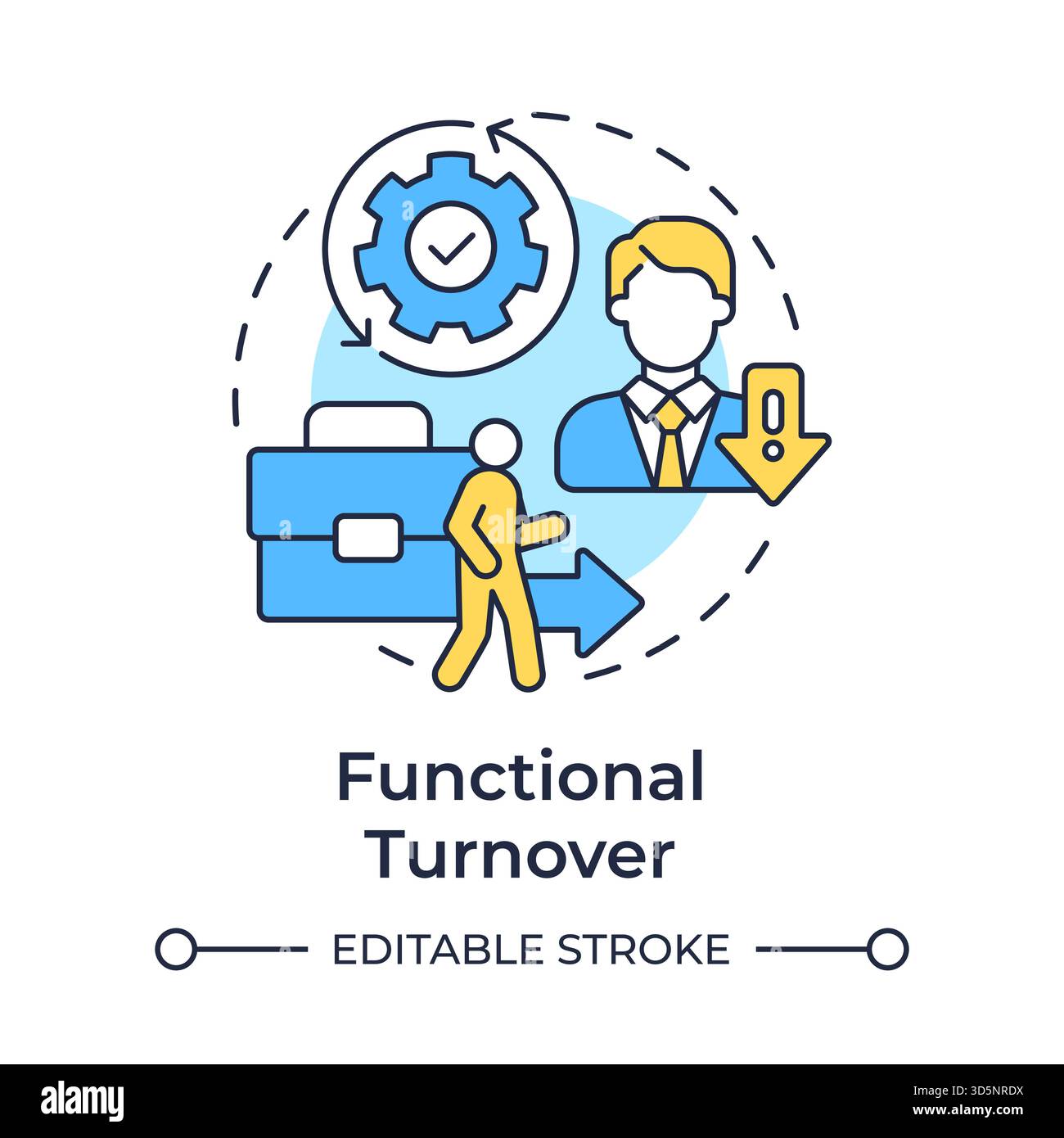 Functional turnover multi color concept icon Stock Vector Image & Art ...