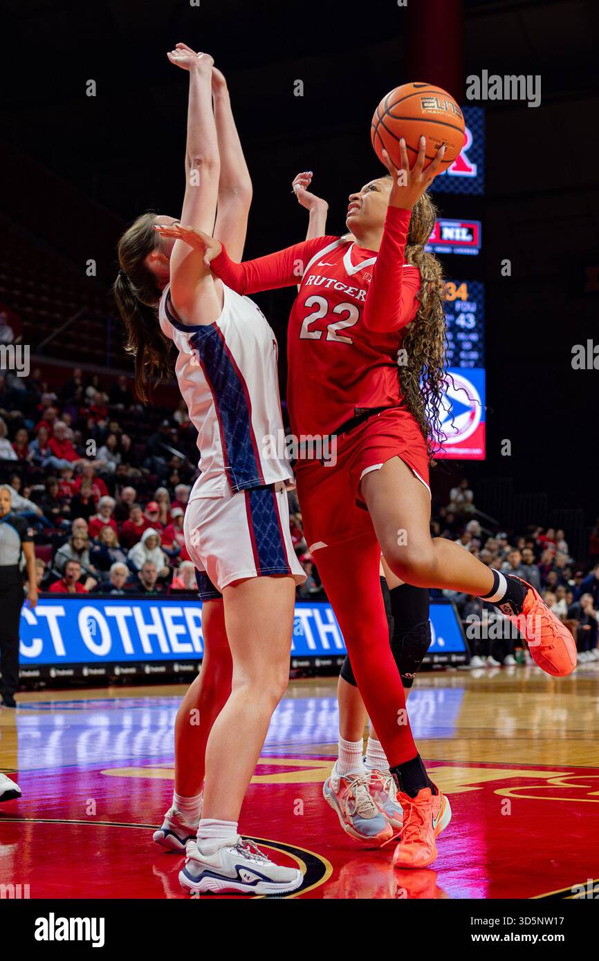 November 16, 2025, Piscataway, New Jersey, USA: Rutgers Scarlet Knights ...
