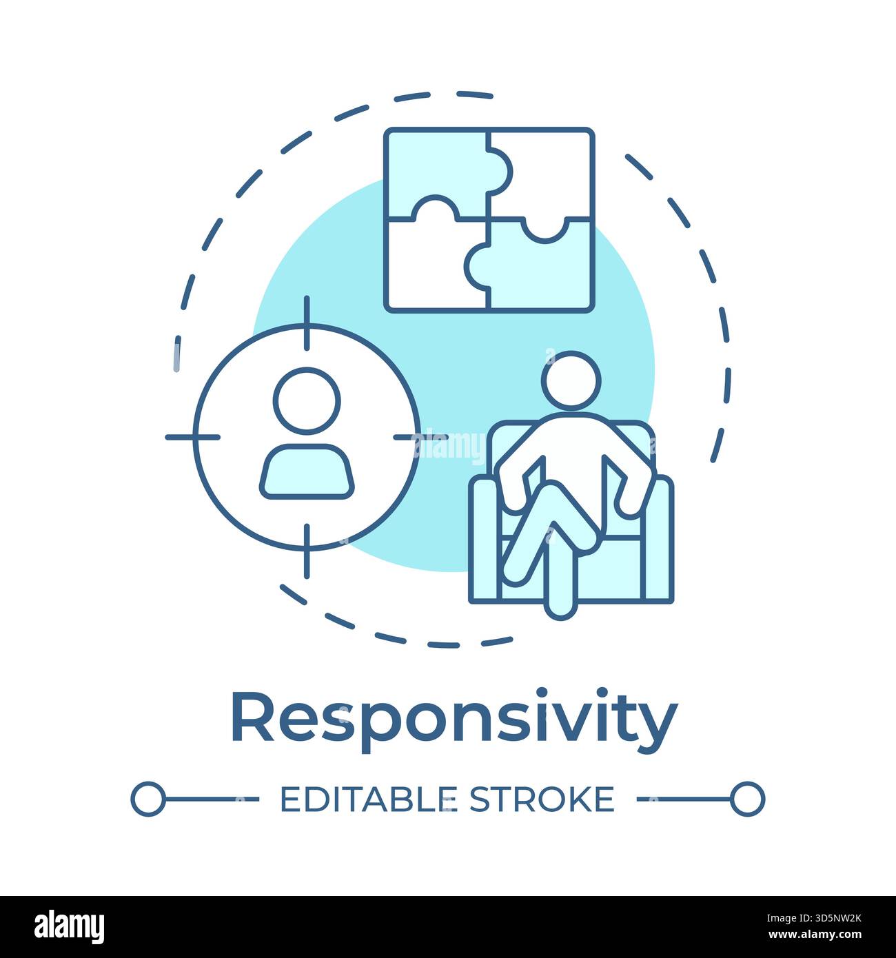Responsivity soft blue concept icon Stock Vector Image & Art - Alamy
