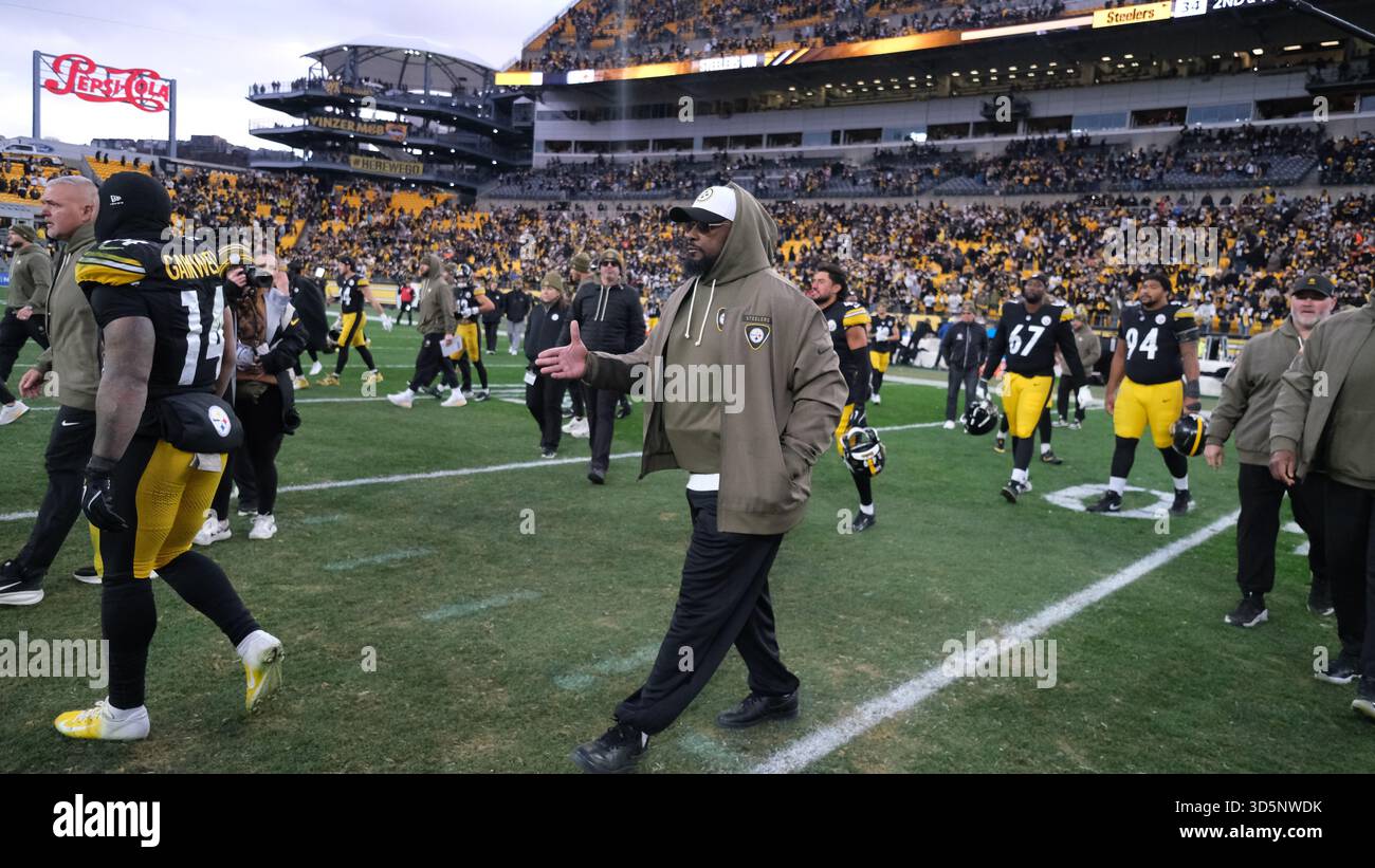 Nov 16, 2025: Head Coach Mike Tomlin and Zac Taylor during the 2025 ...