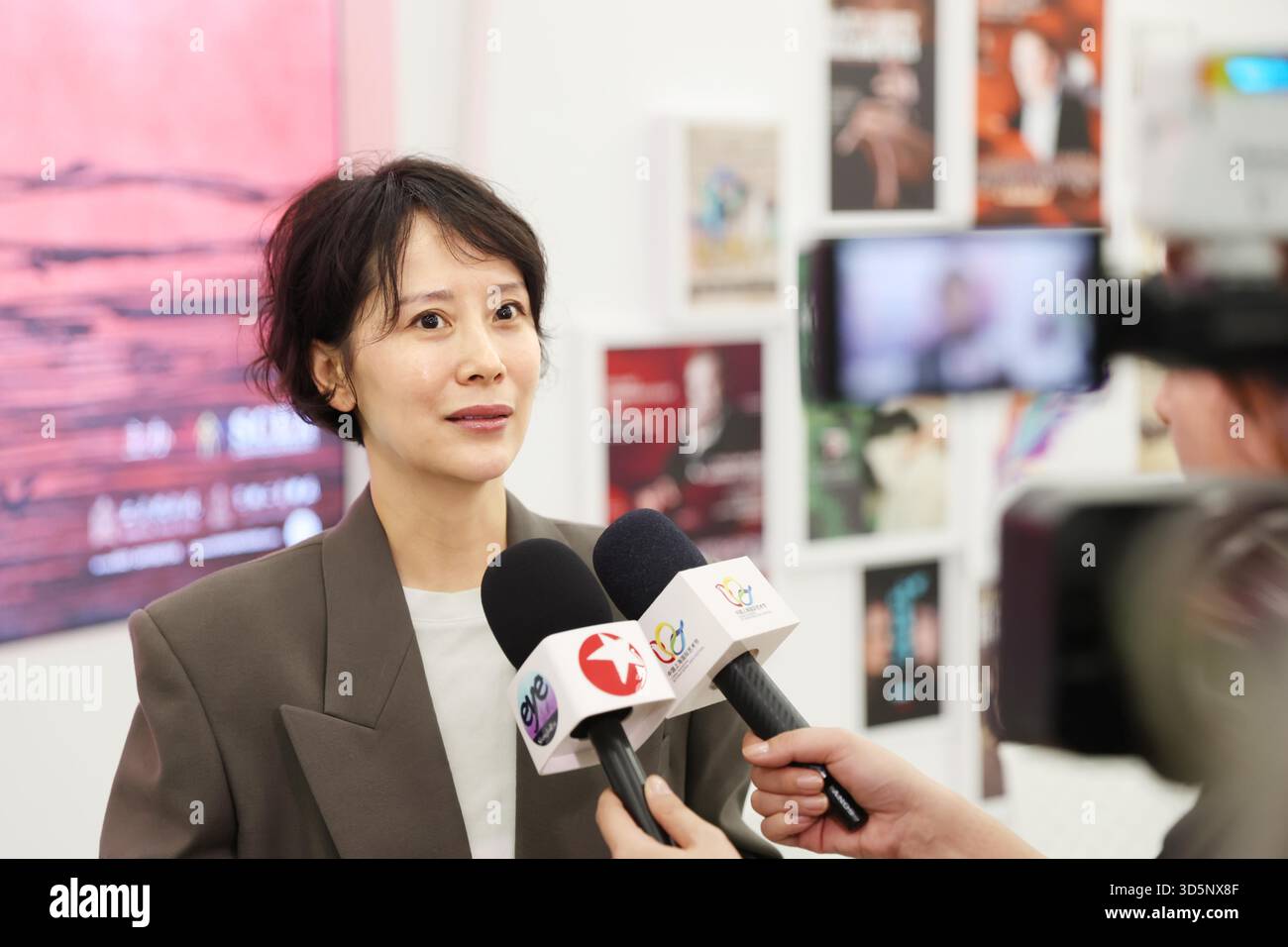 Chinese actress Hai Qing attends an activity in Shanghai, China, 13 ...