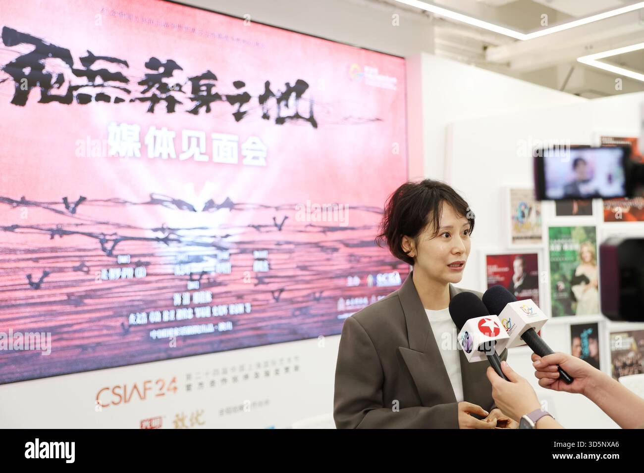 Chinese actress Hai Qing attends an activity in Shanghai, China, 13 ...