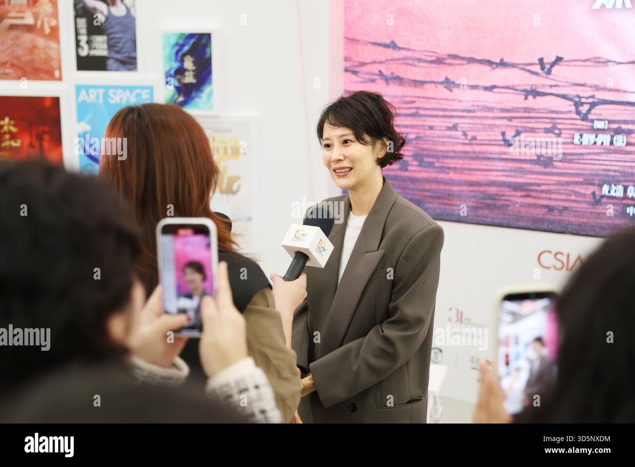 Chinese actress Hai Qing attends an activity in Shanghai, China, 13 ...
