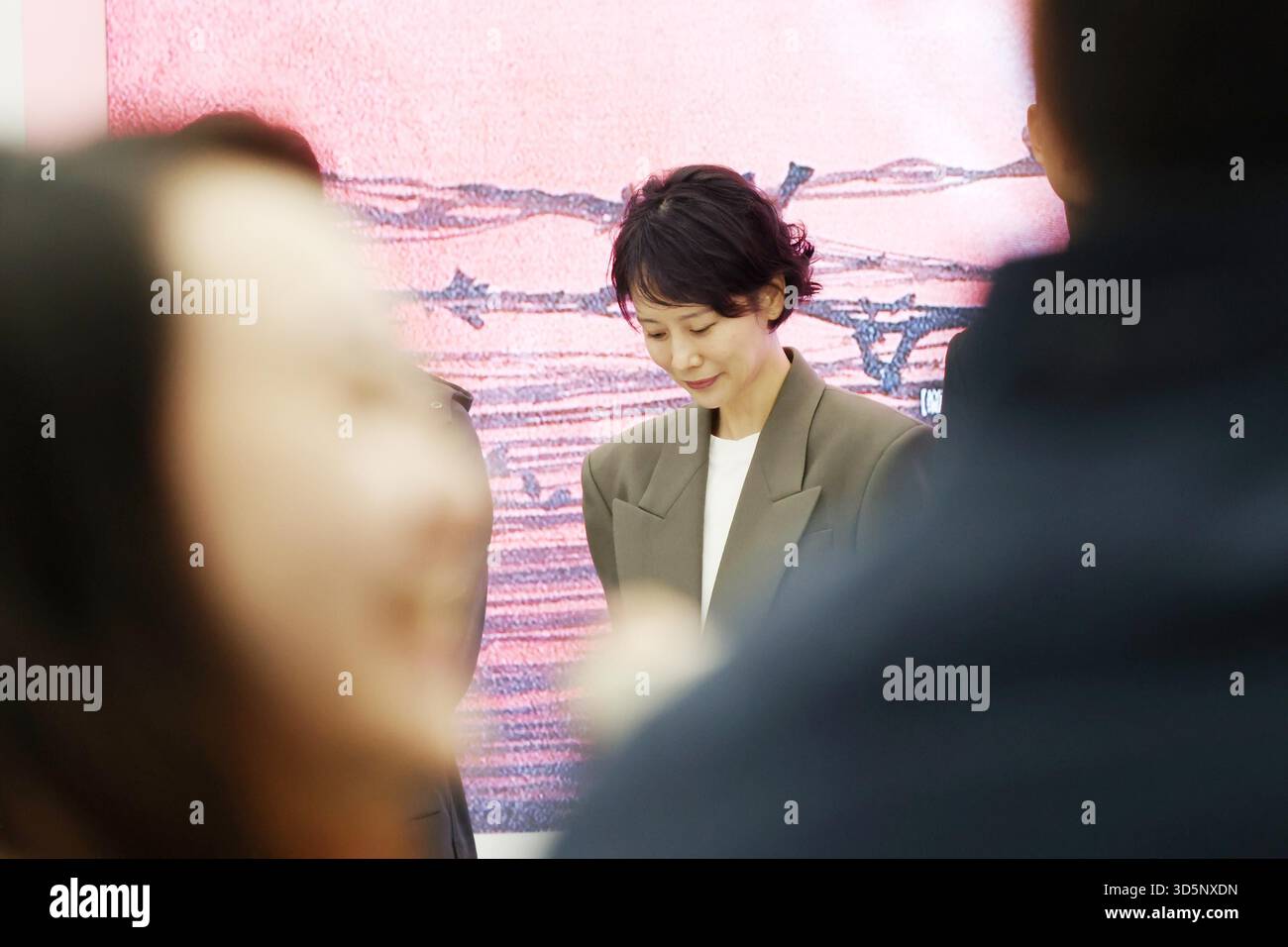 Chinese actress Hai Qing attends an activity in Shanghai, China, 13 ...
