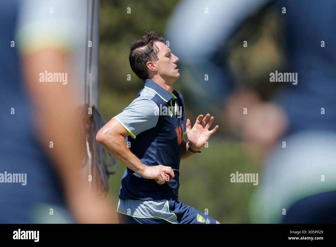 Pat Cummins of Australia is seen during an Australia Cricket Team ...