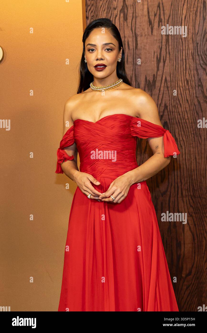 Tessa Thompson attends the arrivals of the 16th Governors Awards at The ...