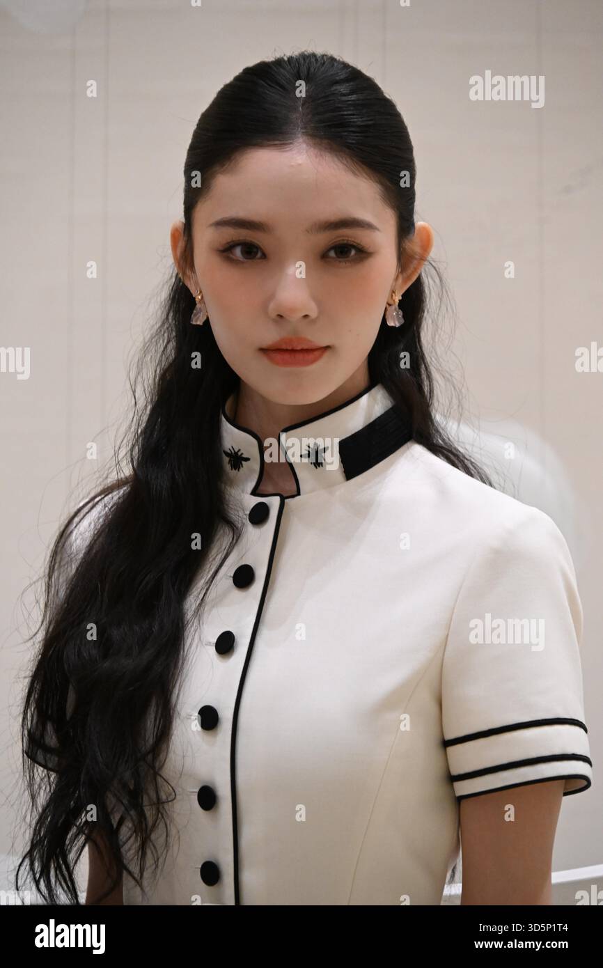 Chinese actress Lin Yun attends an activity in Shanghai, China, 14 ...