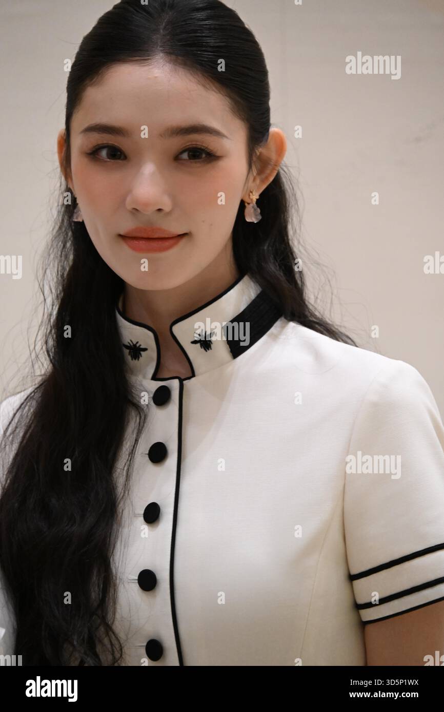 Chinese actress Lin Yun attends an activity in Shanghai, China, 14 ...