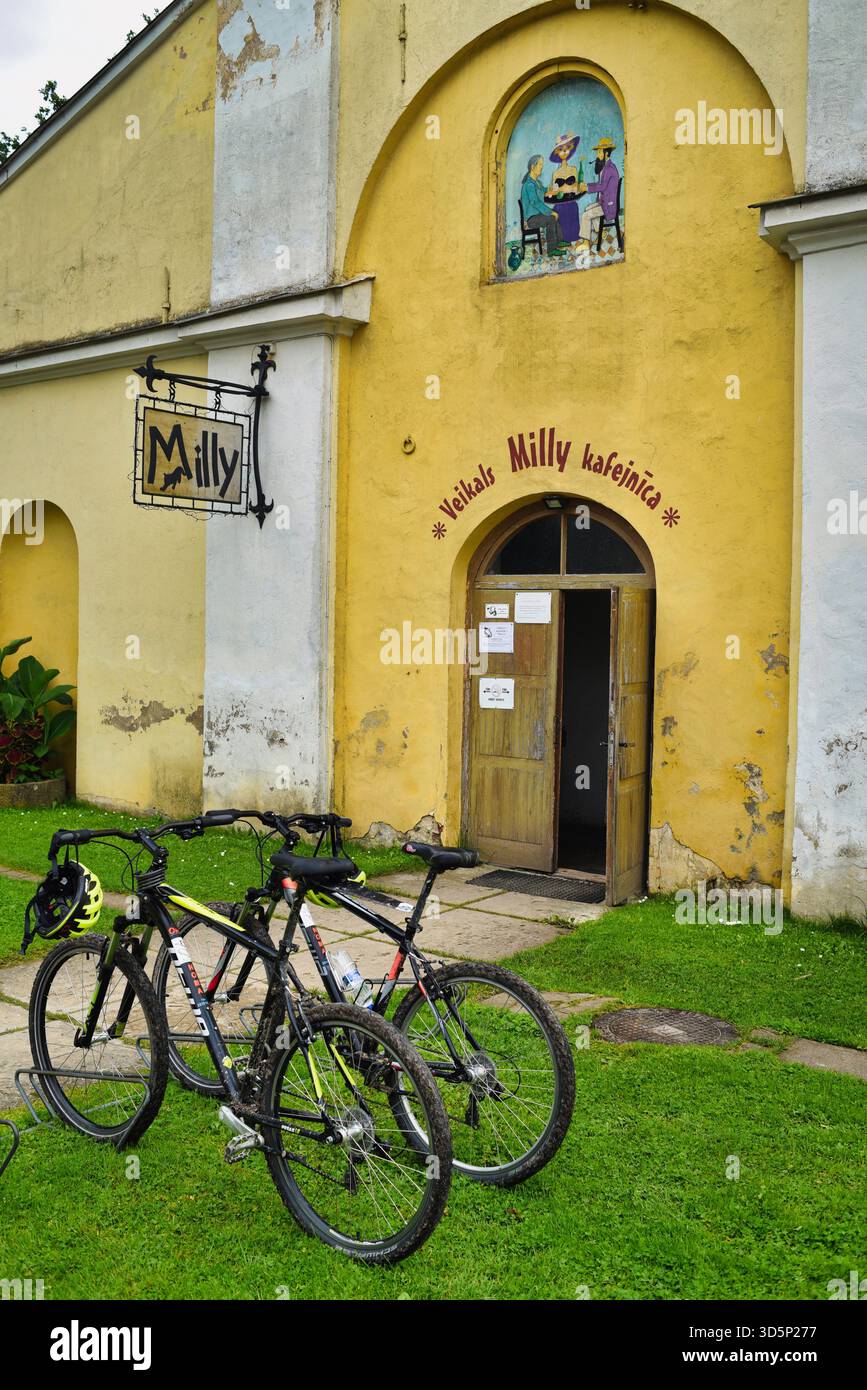 Buildings, including coffee house cafe and residence, located on the ...