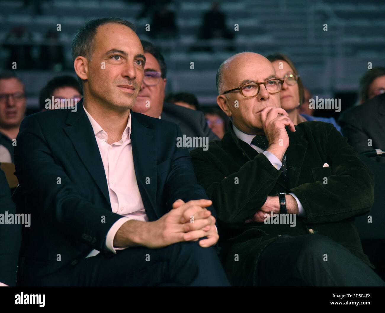 Raphael Glucksmann, Bernard Cazeneuve during The Meeting of Bernard ...