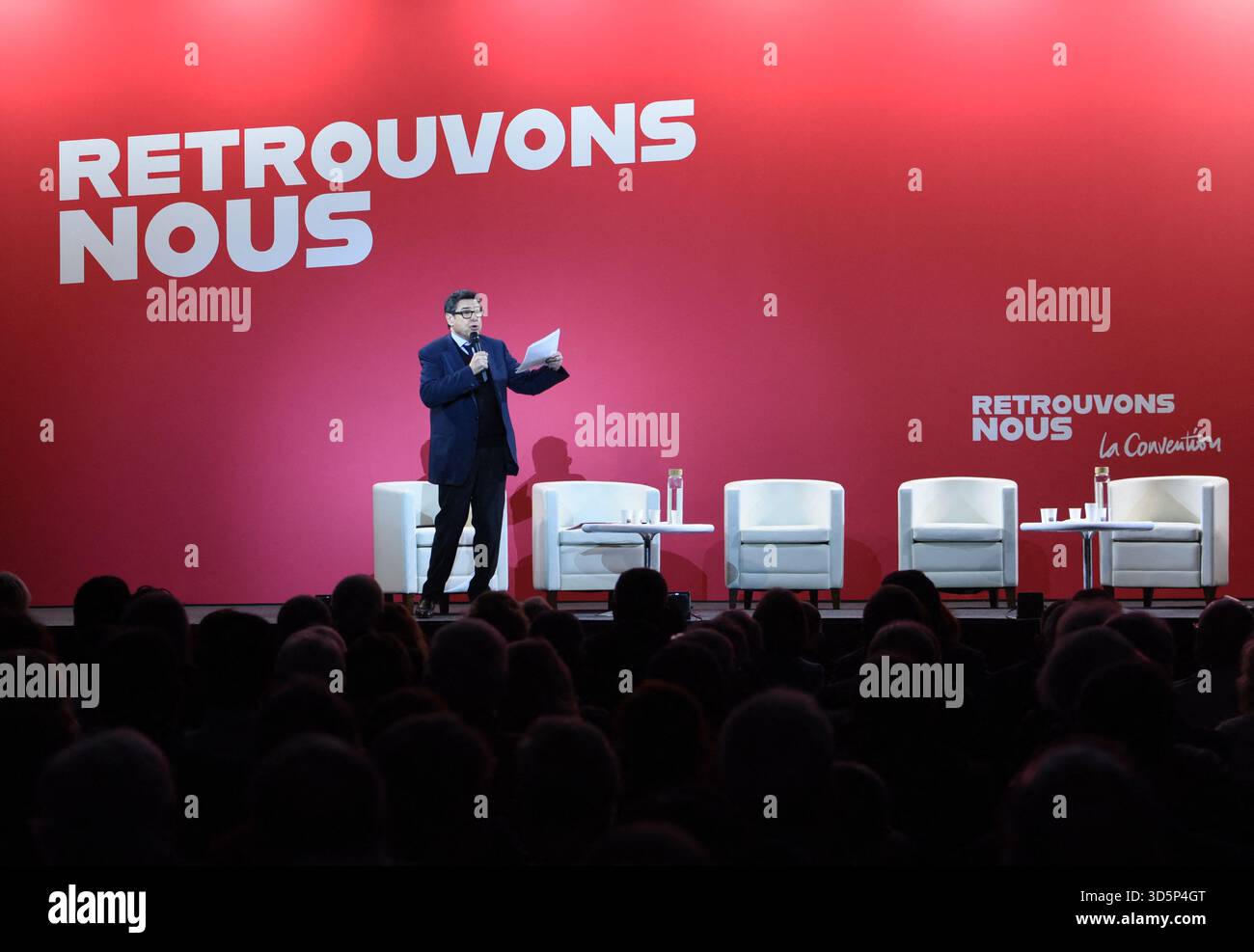 Philippe Aghion during The Meeting of Bernard Cazeneuve for the French ...