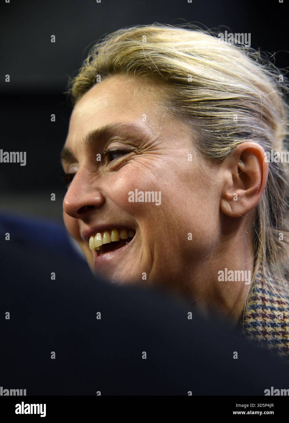Julie Gayet during The Meeting of Bernard Cazeneuve for the French ...
