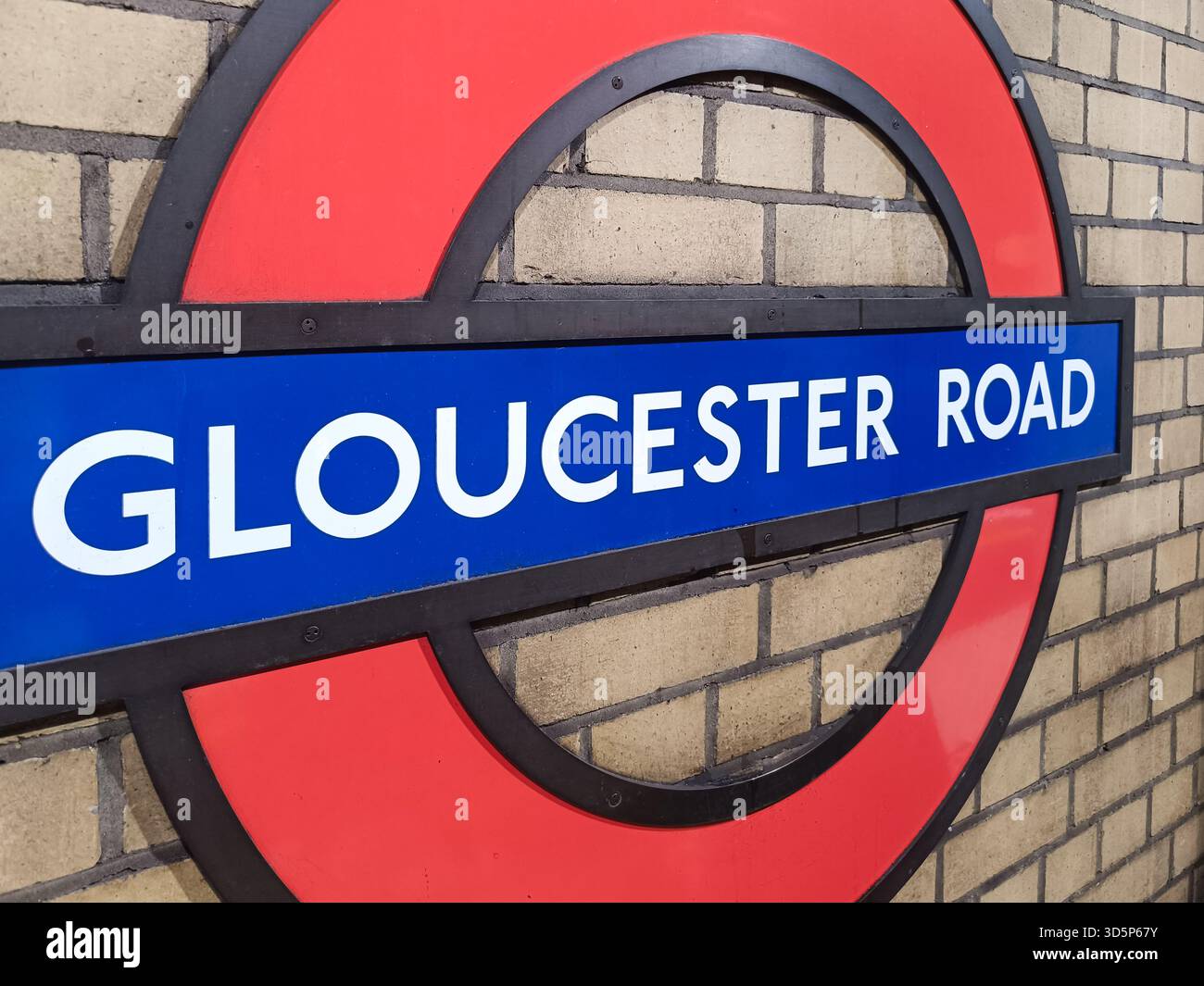 Gloucester Road Underground Station Sign and Roundel. London, UK, 5 ...