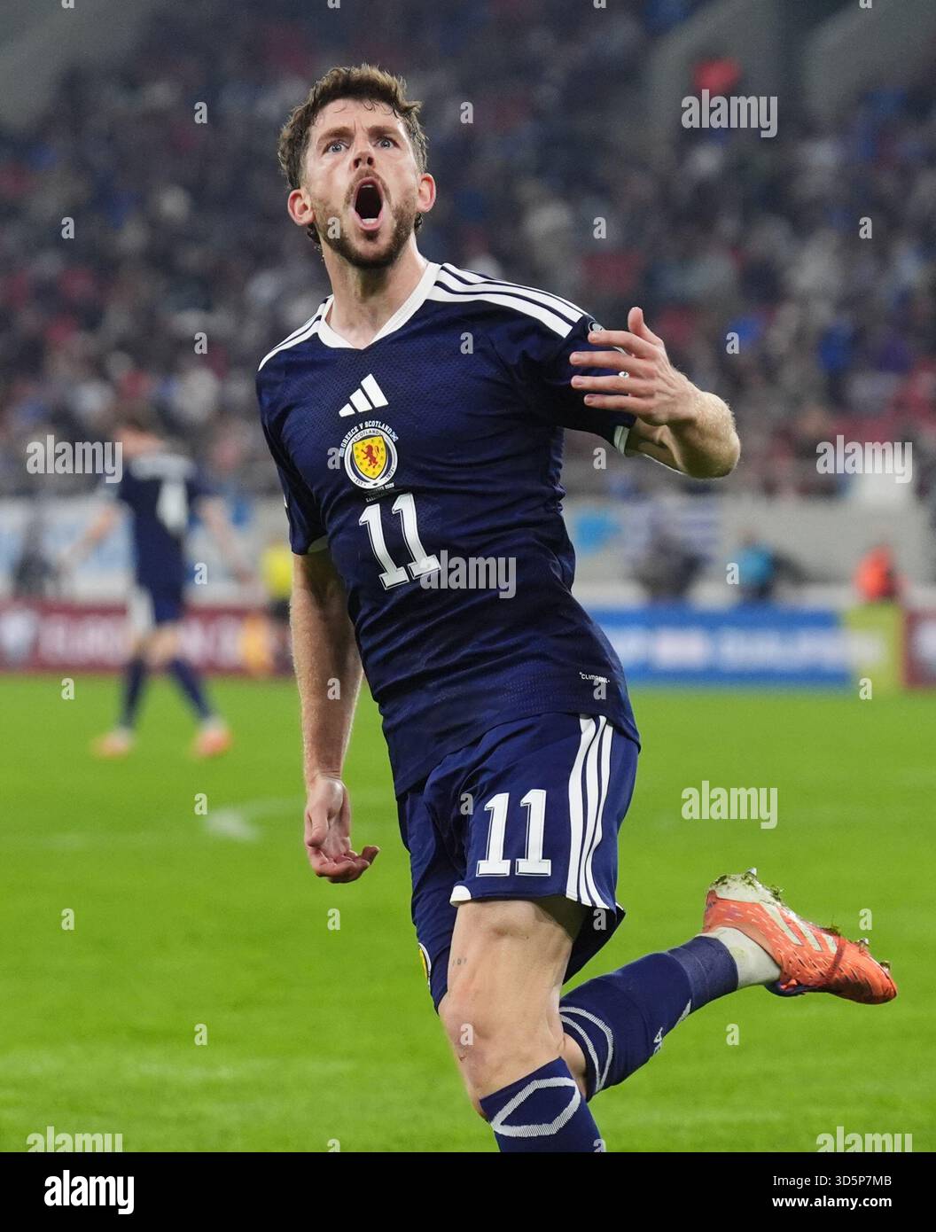 Scotland's Ryan Christie celebrates after scoring his sides second goal ...