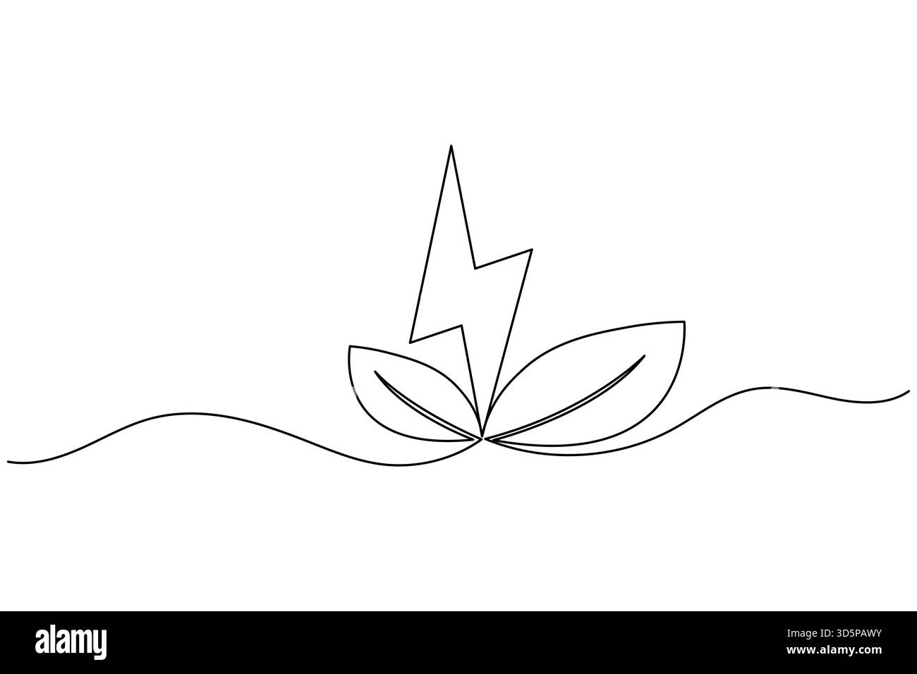 Lightning symbol in continuous hi-res stock photography and images - Alamy