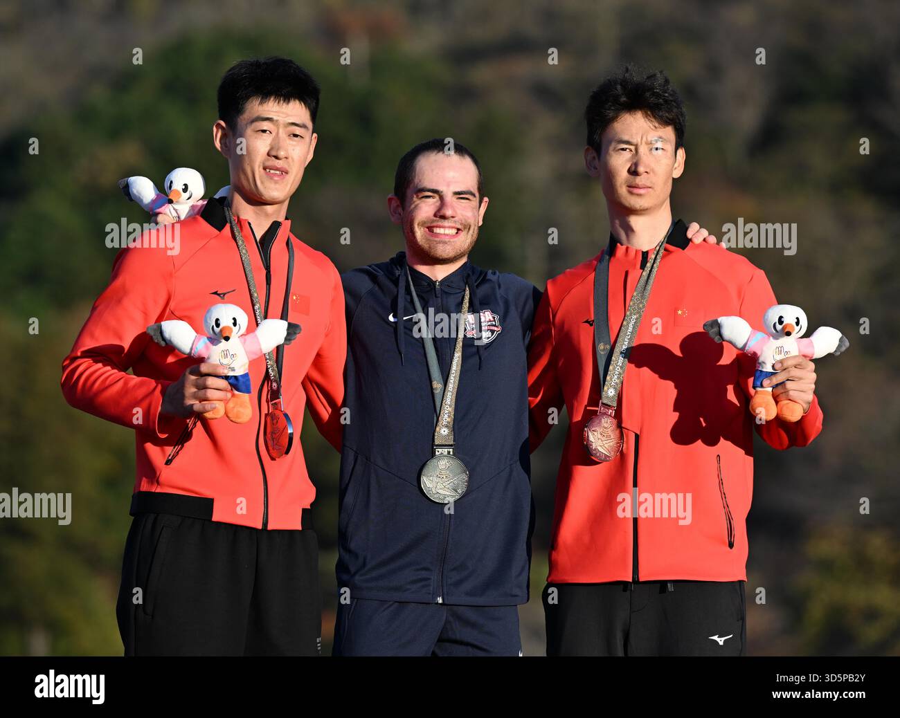 (L-R) SONG Jiaojiao of China, silver; WALLACE Jayson Andrew of the ...