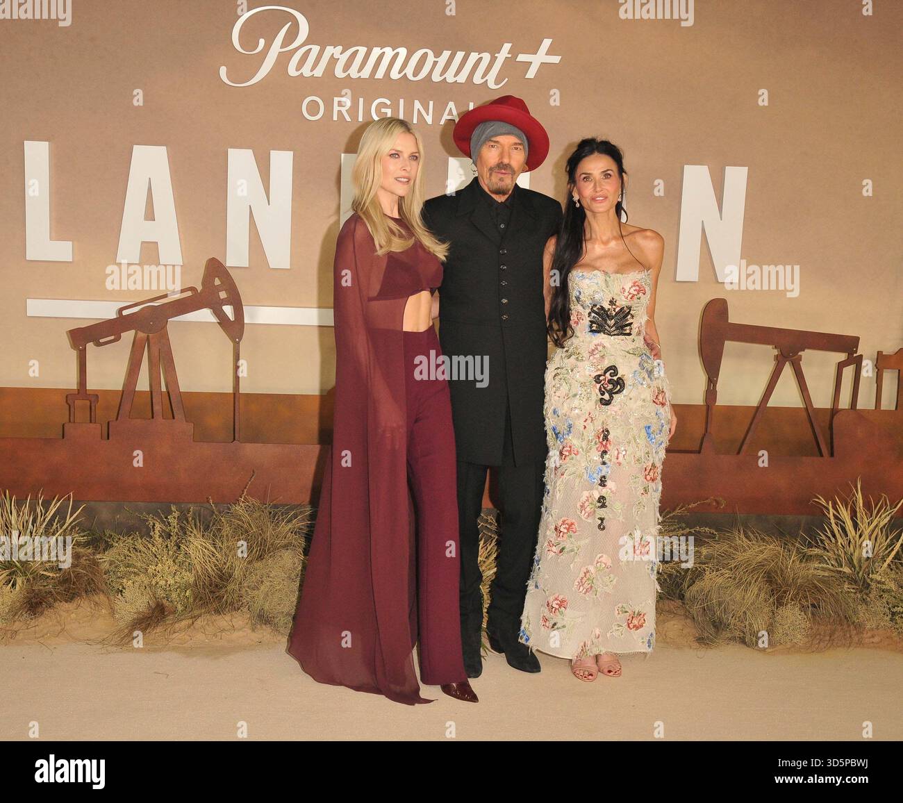 Ali Larter, Billy Bob Thornton and Demi Moore at the "Landman season 2 ...