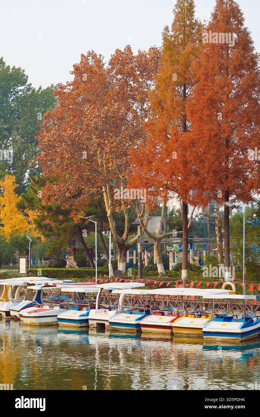 Early winter scenery at a park in Rizhao City, east China's Shandong ...
