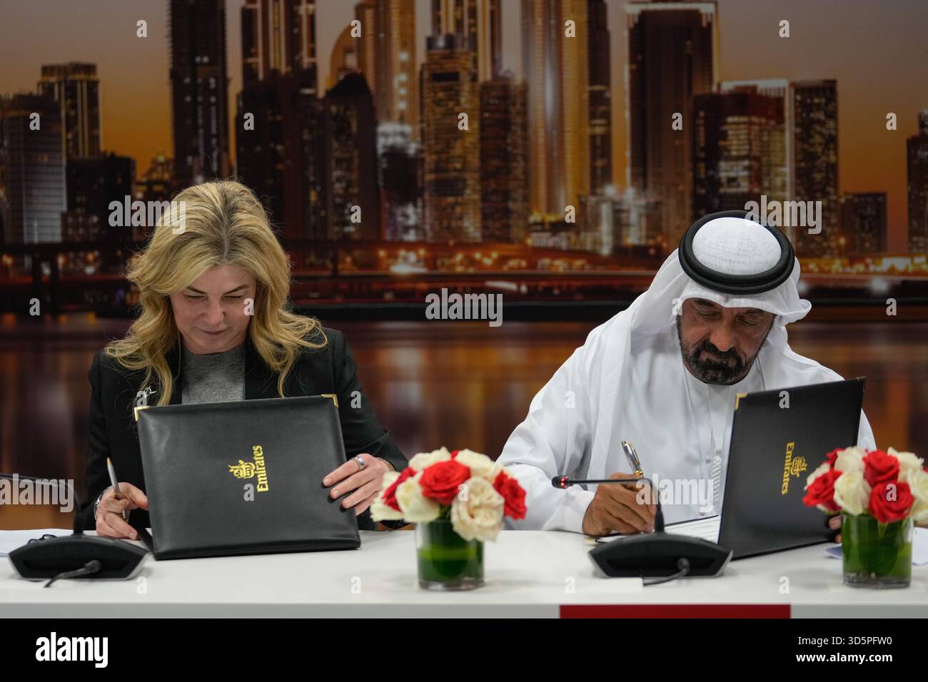 Stephanie Pope, President and CEO of Boeing Commercial Airplanes, left ...