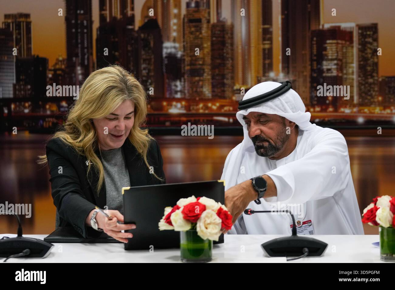 Stephanie Pope, President and CEO of Boeing Commercial Airplanes, left ...