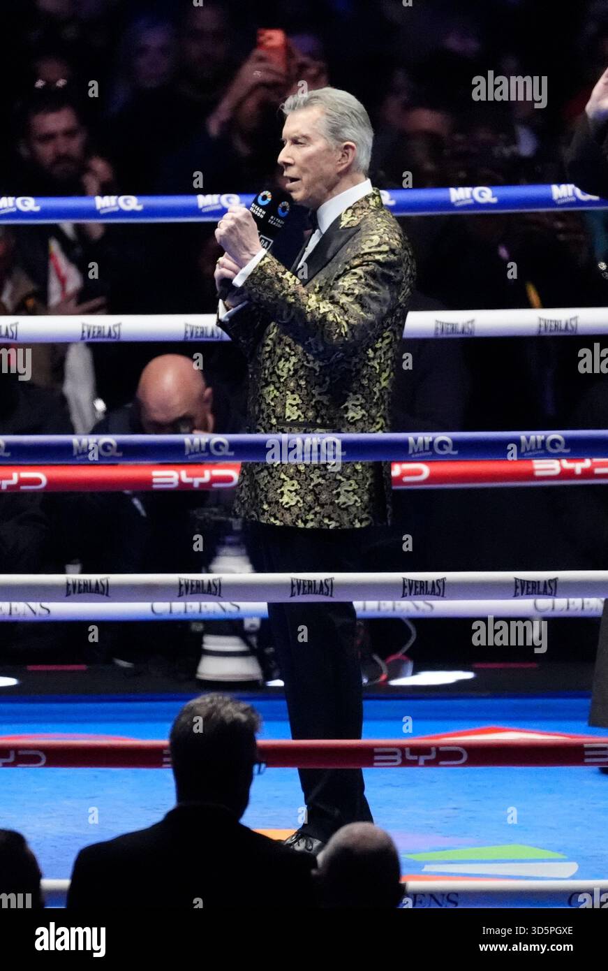 Michael Buffer at the Tottenham Hotspur Stadium, London. Picture date: Saturday November 15 ...