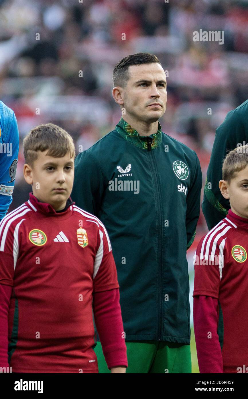 Budapest, Hungary. 16th Nov, 2025. Josh Cullen of Ireland seen during ...