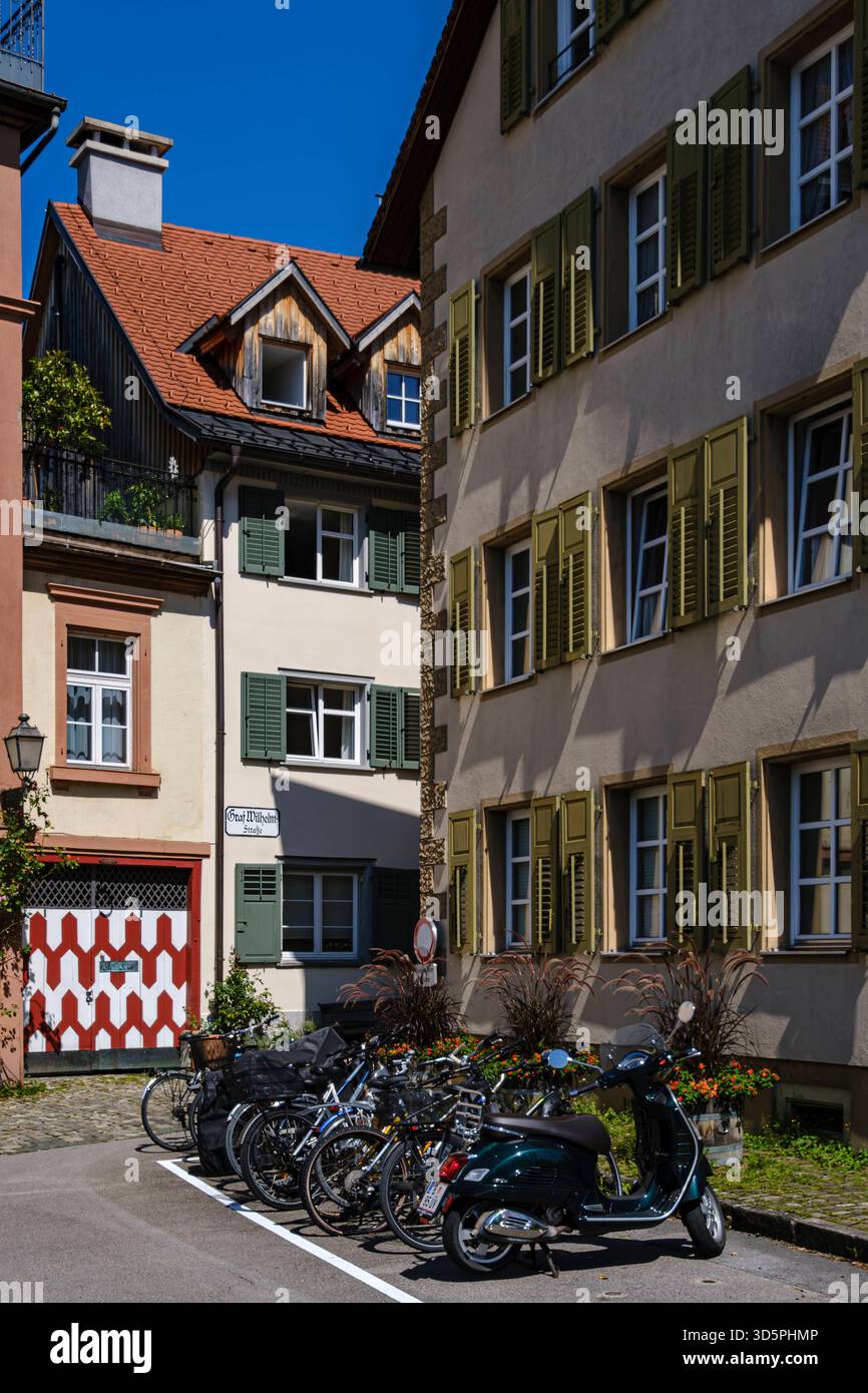 Oberstadt Bregenz, Vorarlberg, Österreich Historische Architekturen in ...