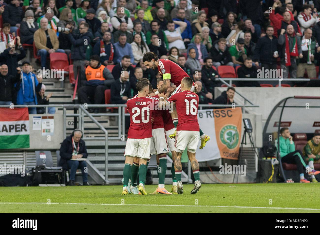 Budapest, Hungary. 16th, November 2025. Barnabas Varga (19) of Hungary ...