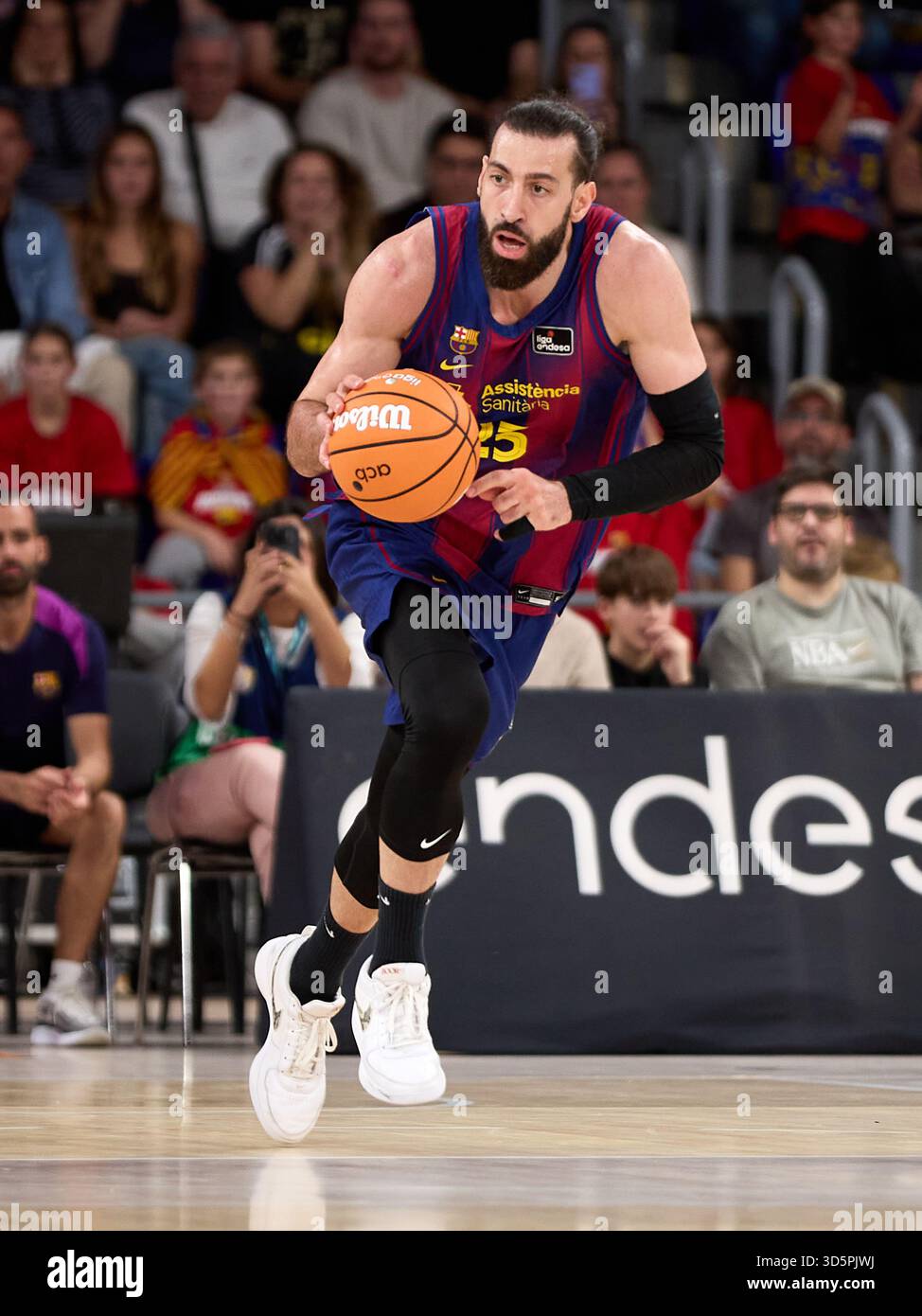 Tornike Shengelia of FC Barcelona in action during the ACB regular ...