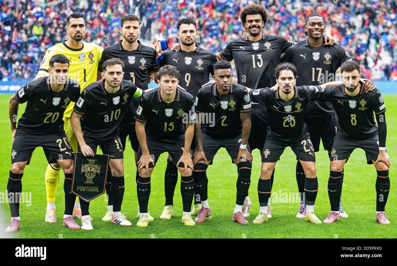 Team of Portugal during the FIFA World Cup 2026, Qualifiers, Group F ...