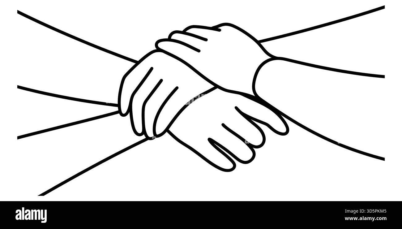 Support solidarity hands people Cut Out Stock Images & Pictures - Alamy