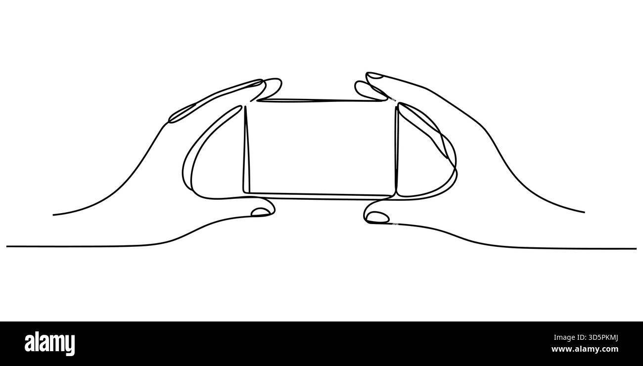 Holding hands simple vector Cut Out Stock Images & Pictures - Alamy