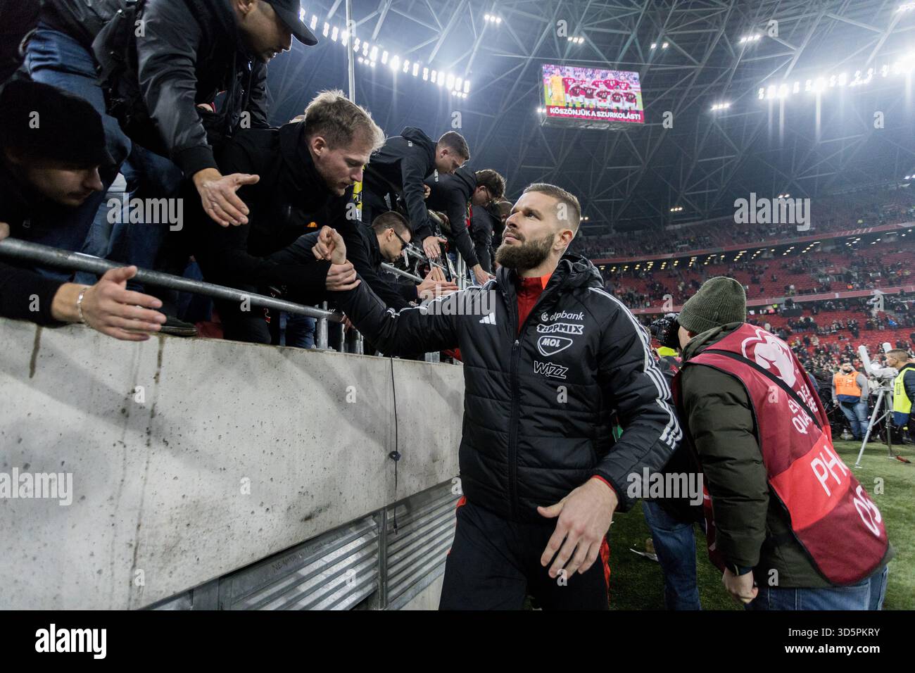 Budapest, Hungary. 16th, November 2025. A disappointed Peter Szappanos ...