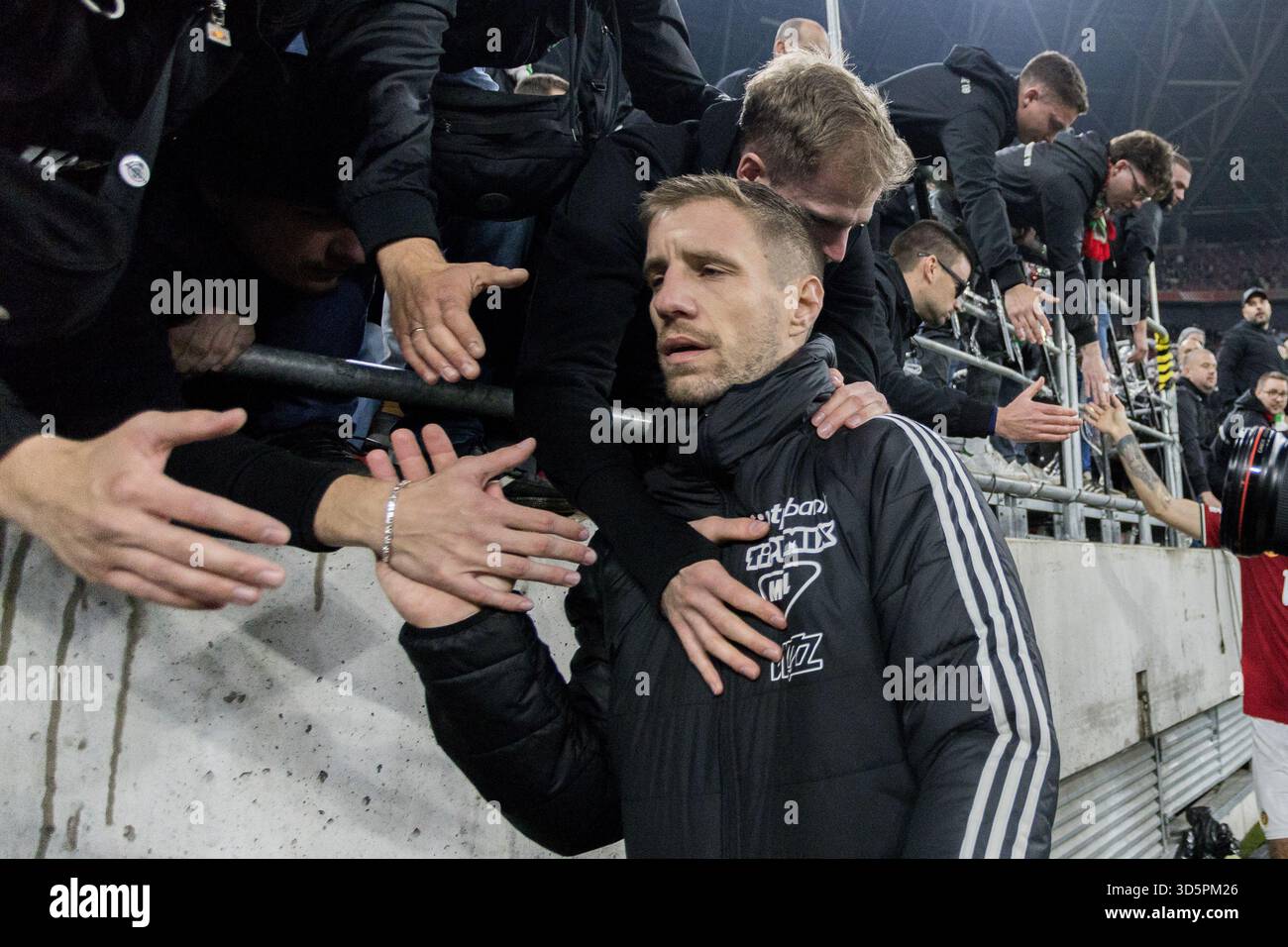 Budapest, Hungary. 16th, November 2025. A disappointed Barnabas Varga ...