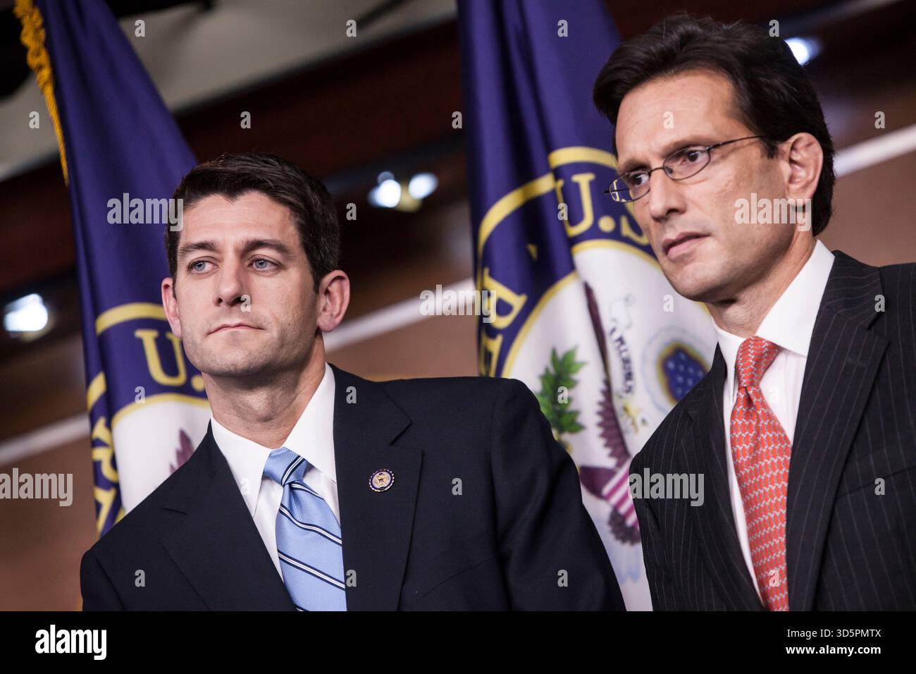 Rep. Paul Ryan (R-WI), left, and Rep. Eric Cantor (R-VA) at a news ...