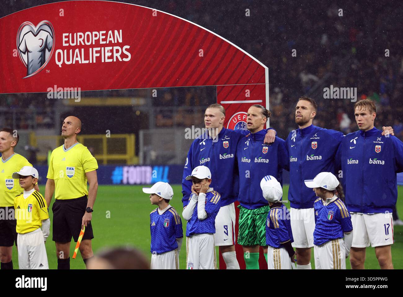 Milan, Italy November 16, 2025: the Norwegian team (Erling Haaland of ...