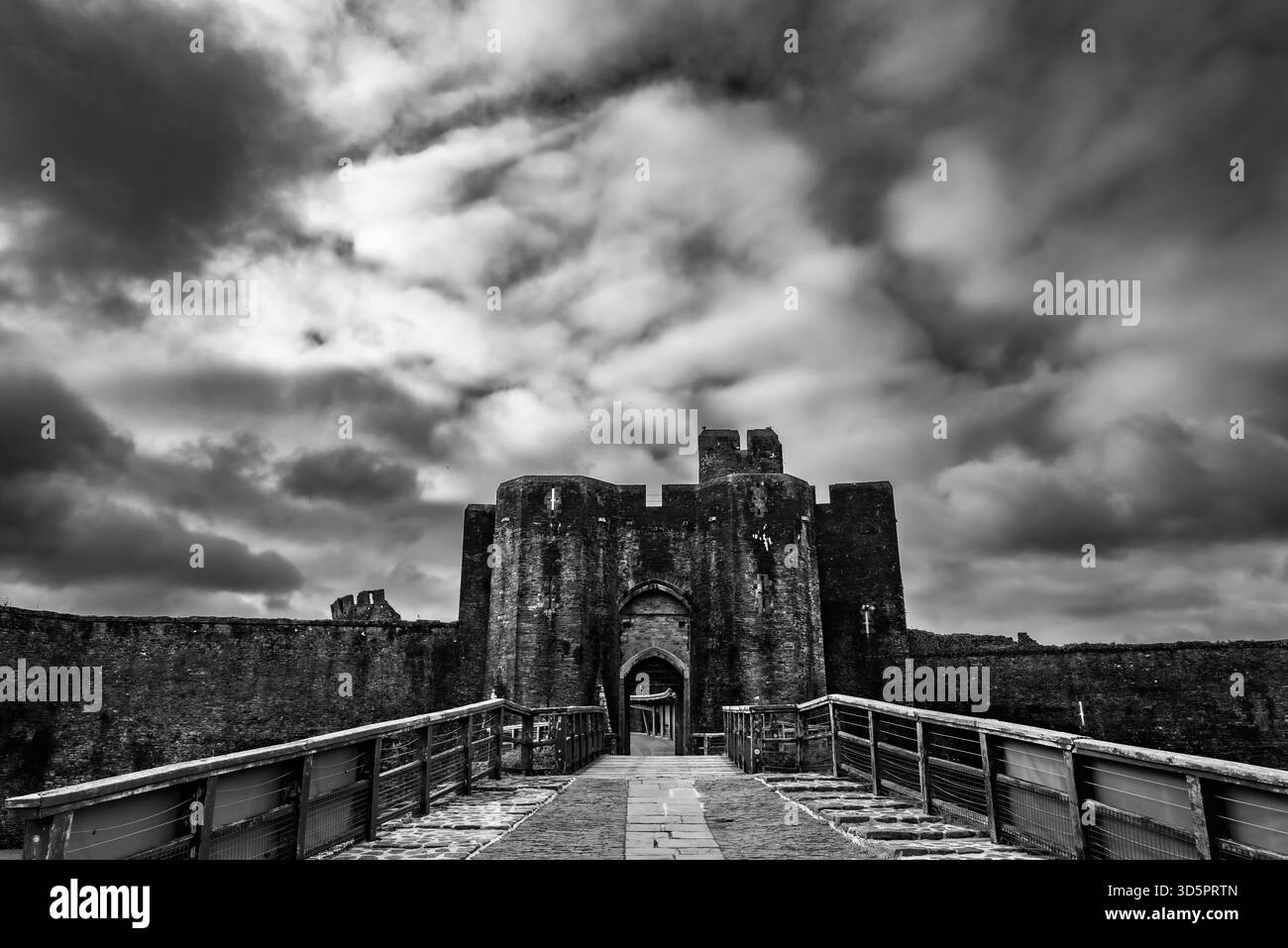 Caerphilly Castle is the largest castle in Wales and Britain's second ...