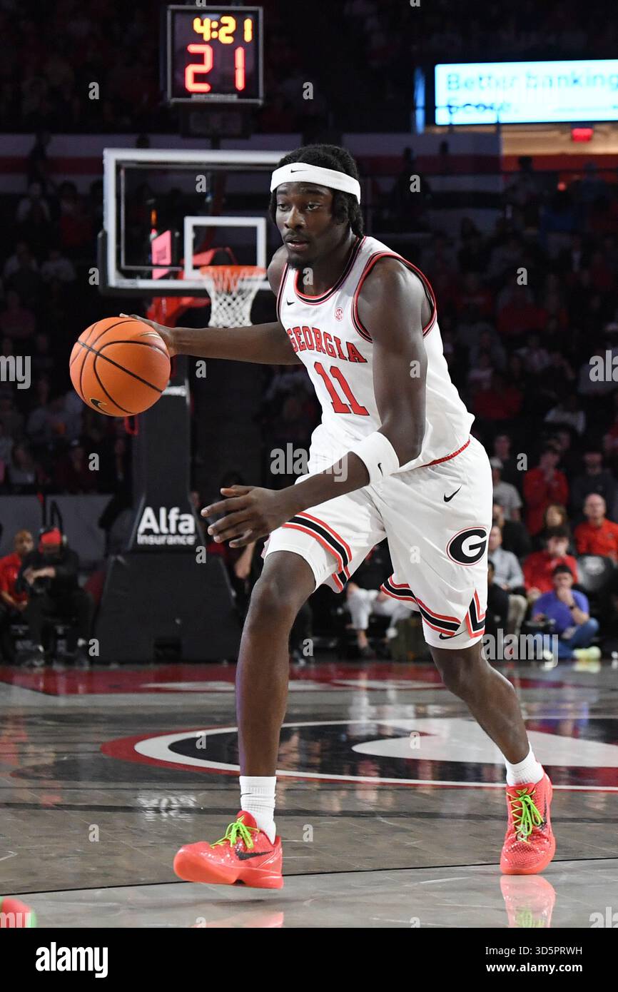 ATHENS, GA - NOVEMBER 14: Forward Dylan James #11 of the Georgia ...