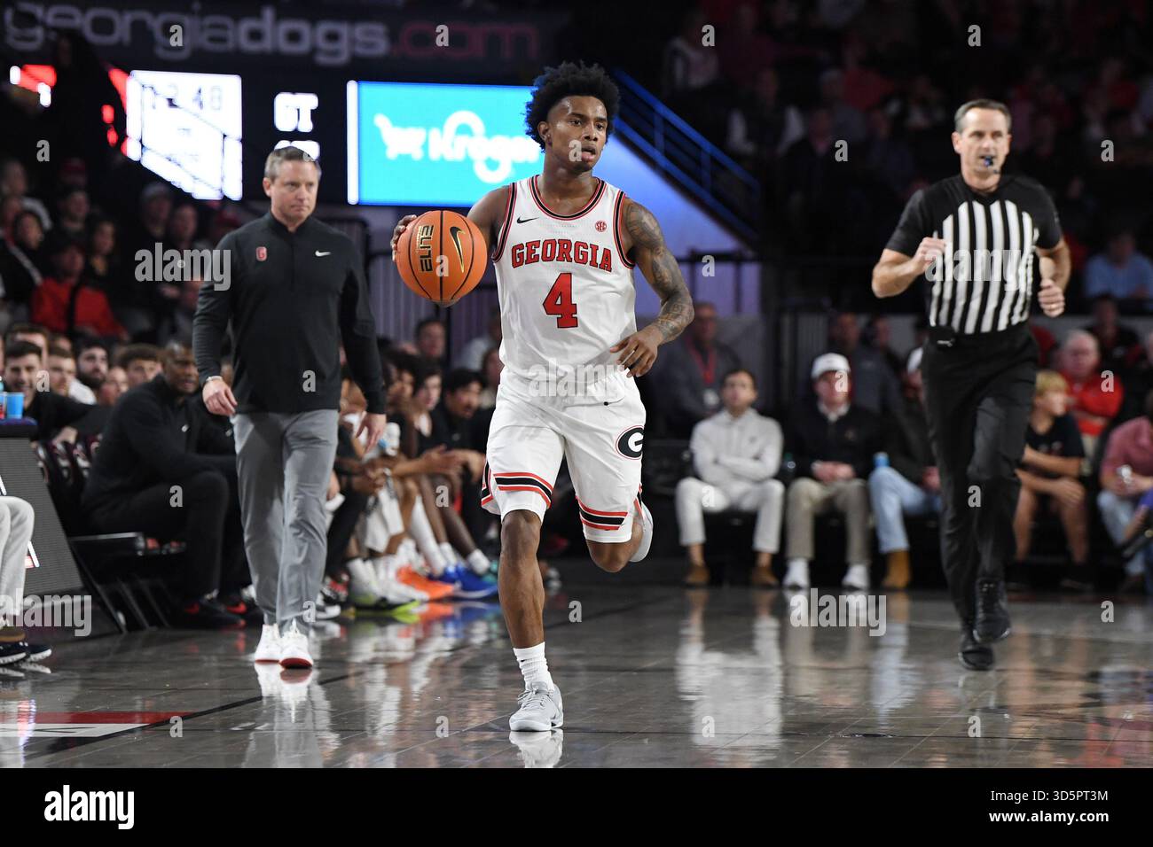 ATHENS, GA - NOVEMBER 14: Guard Marcus Millender #4 of the Georgia ...