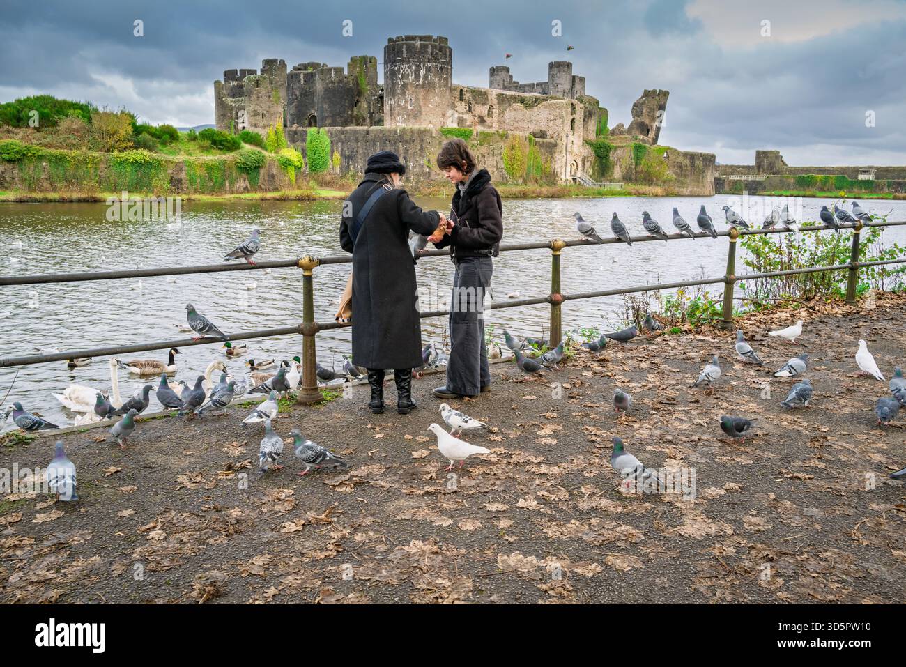 Caerphilly Castle is the largest castle in Wales and Britain's second ...
