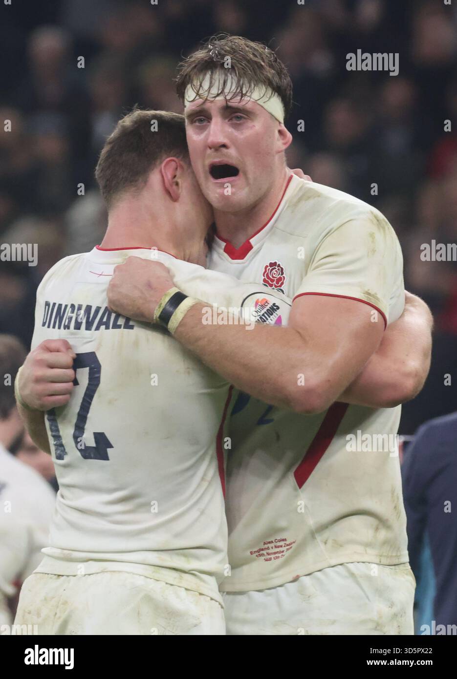 England's Alex Coles(Northampton Saints) celebrates they win over New ...