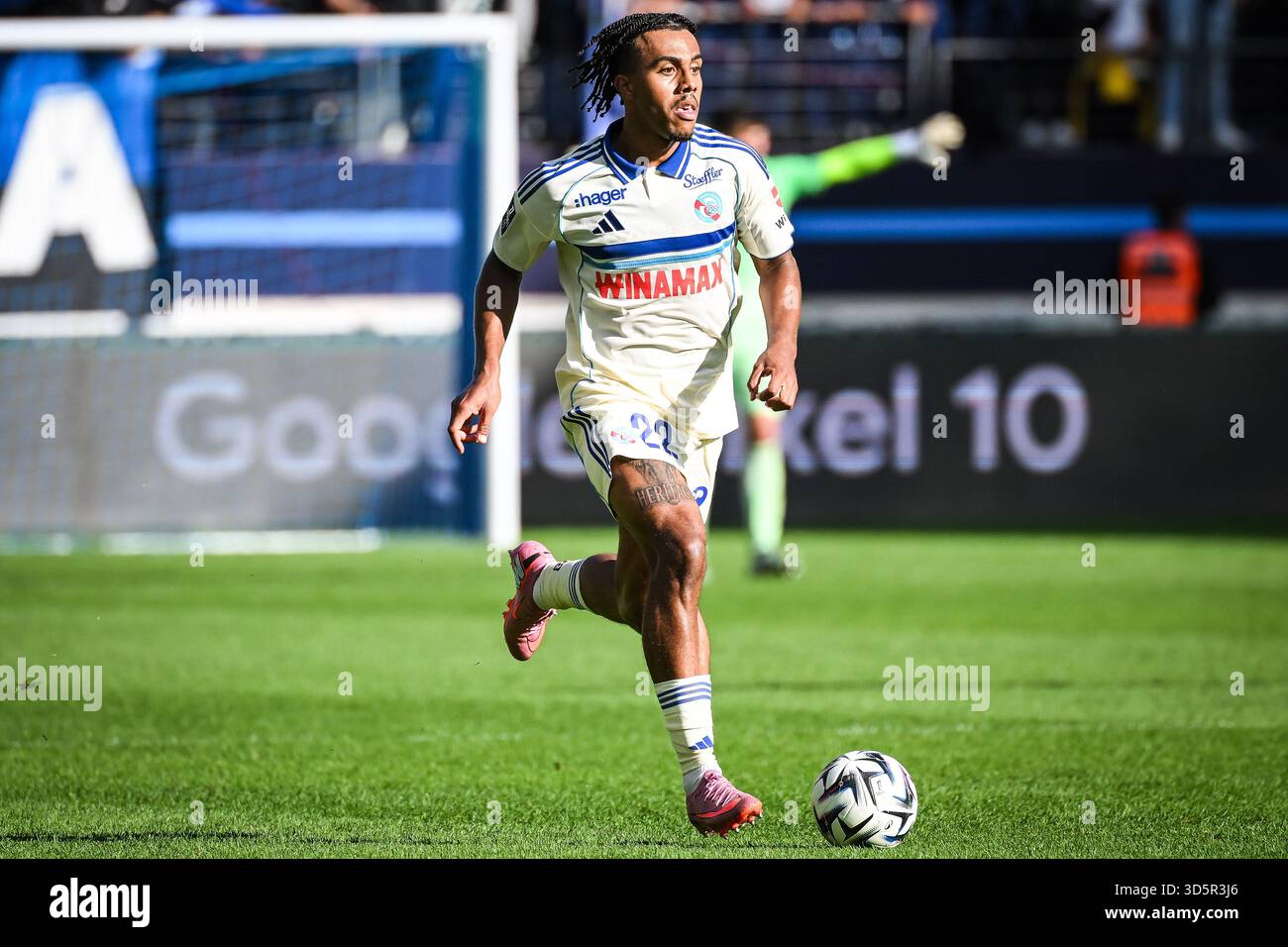 Guela DOUE of Strasbourg during the French championship Ligue 1 ...