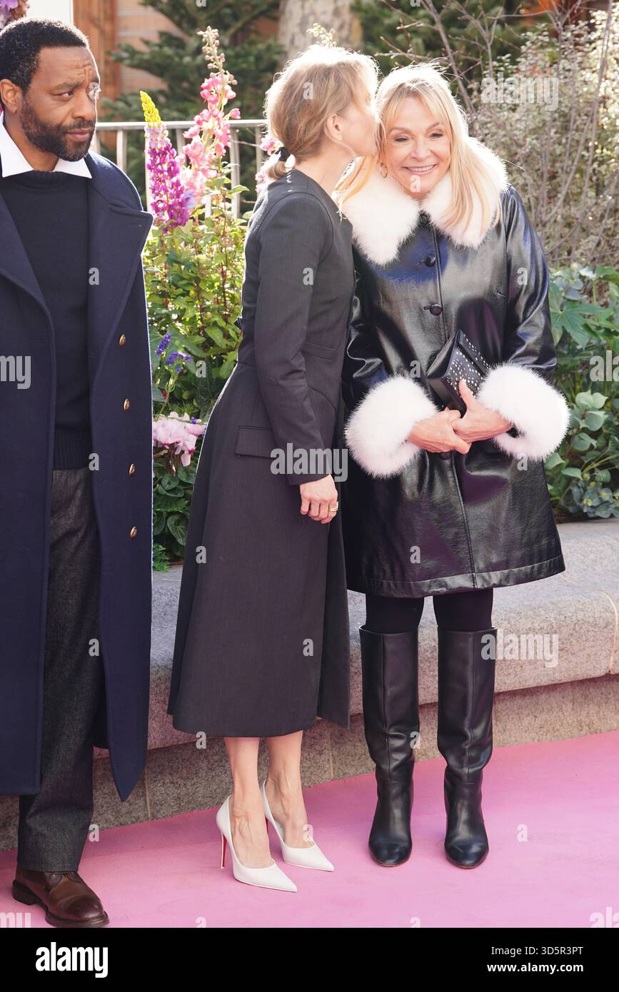 (left to right) Chiwetel Ejiofor, Renee Zellweger and Helen Fielding ...