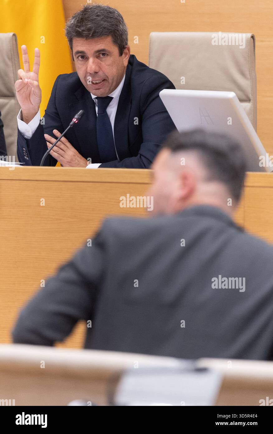 The president of the Valencian Generalitat in functions, Carlos Mazón ...
